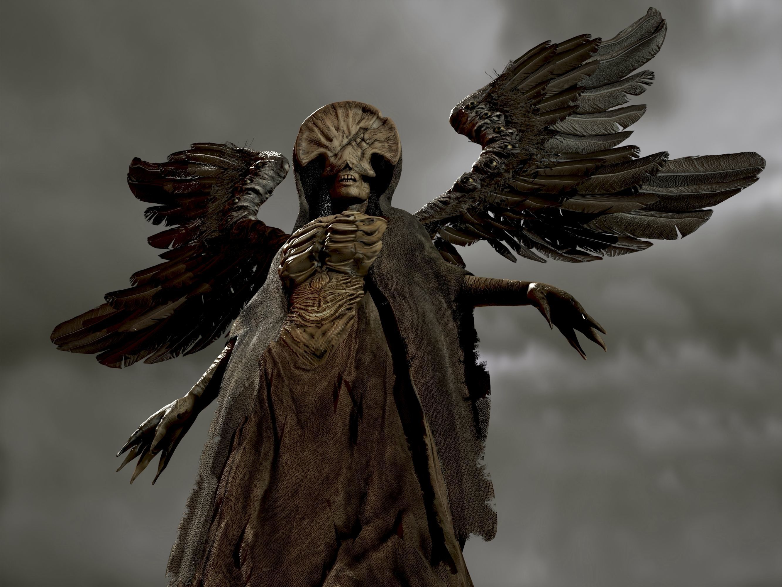 3D model Angel of Death from Hellboy VR / AR / low-poly rigged | CGTrader