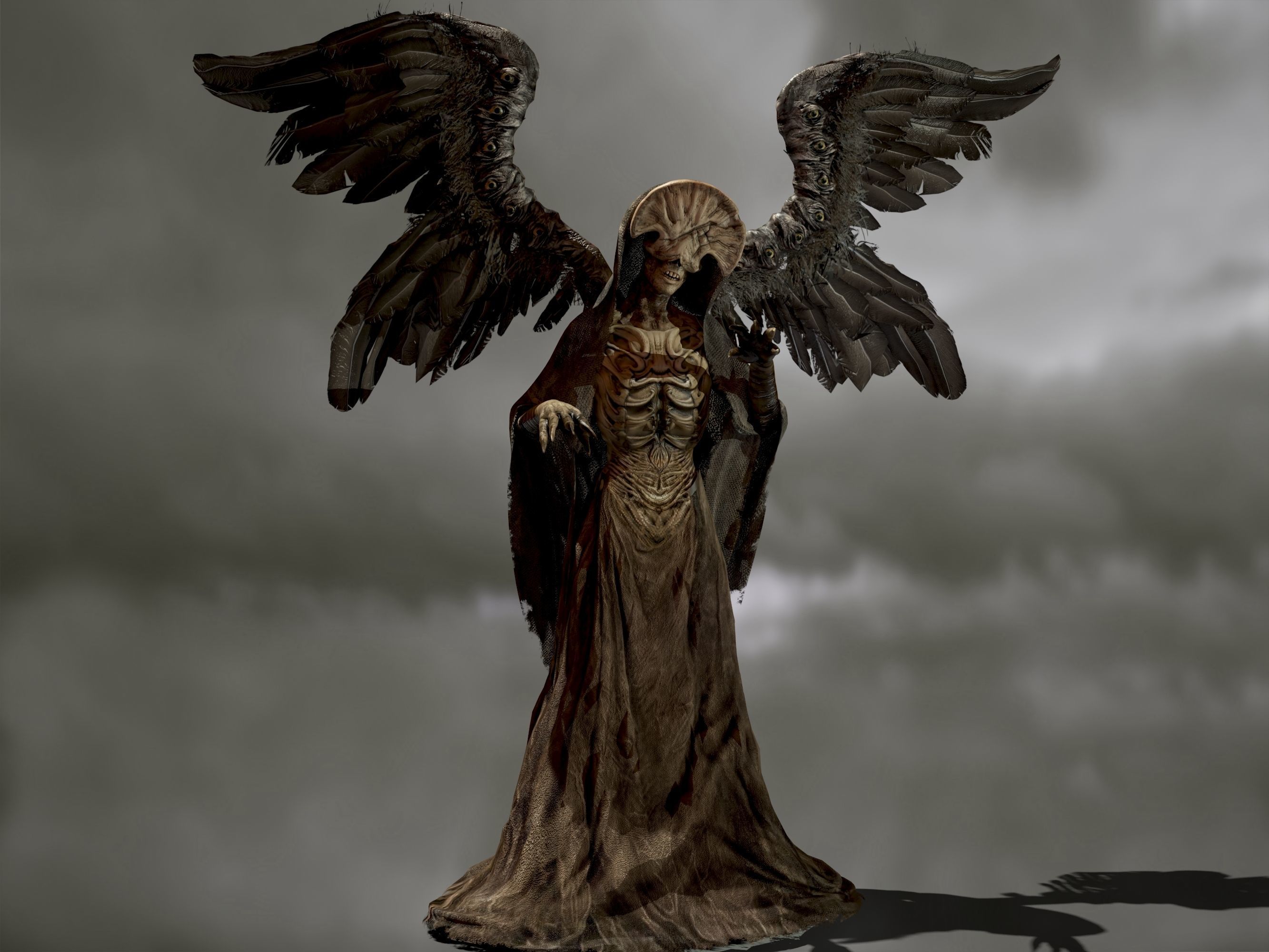 3D model Angel of Death from Hellboy VR / AR / low-poly rigged | CGTrader