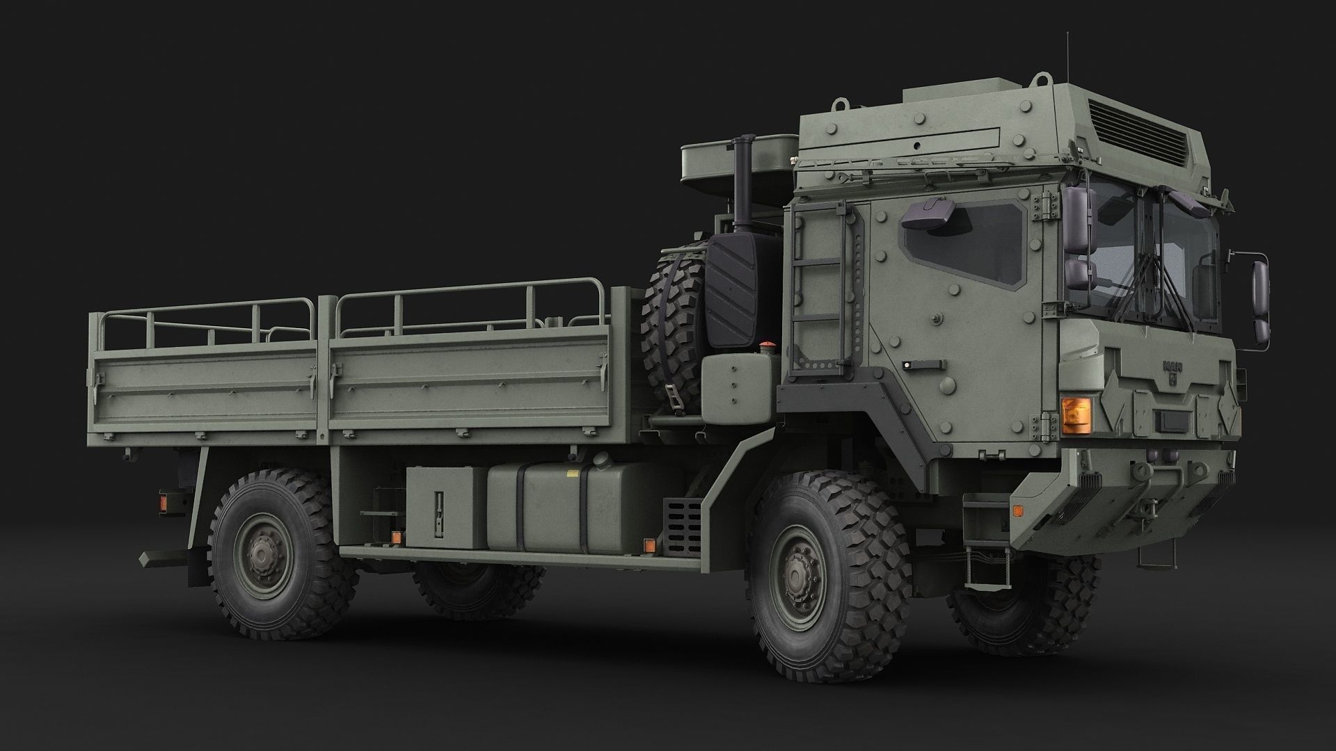 Military truck MAN HX60 Armor 3D model | CGTrader