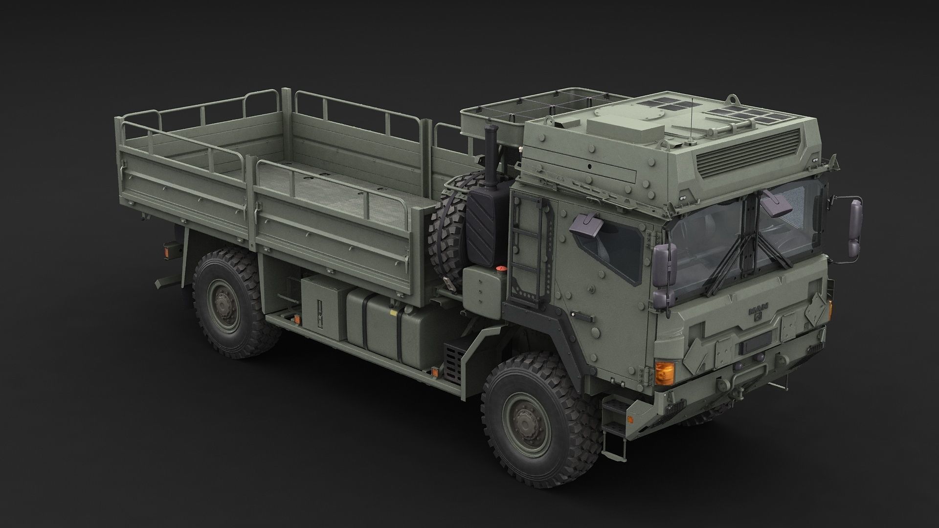 Military truck MAN HX60 Armor 3D model | CGTrader