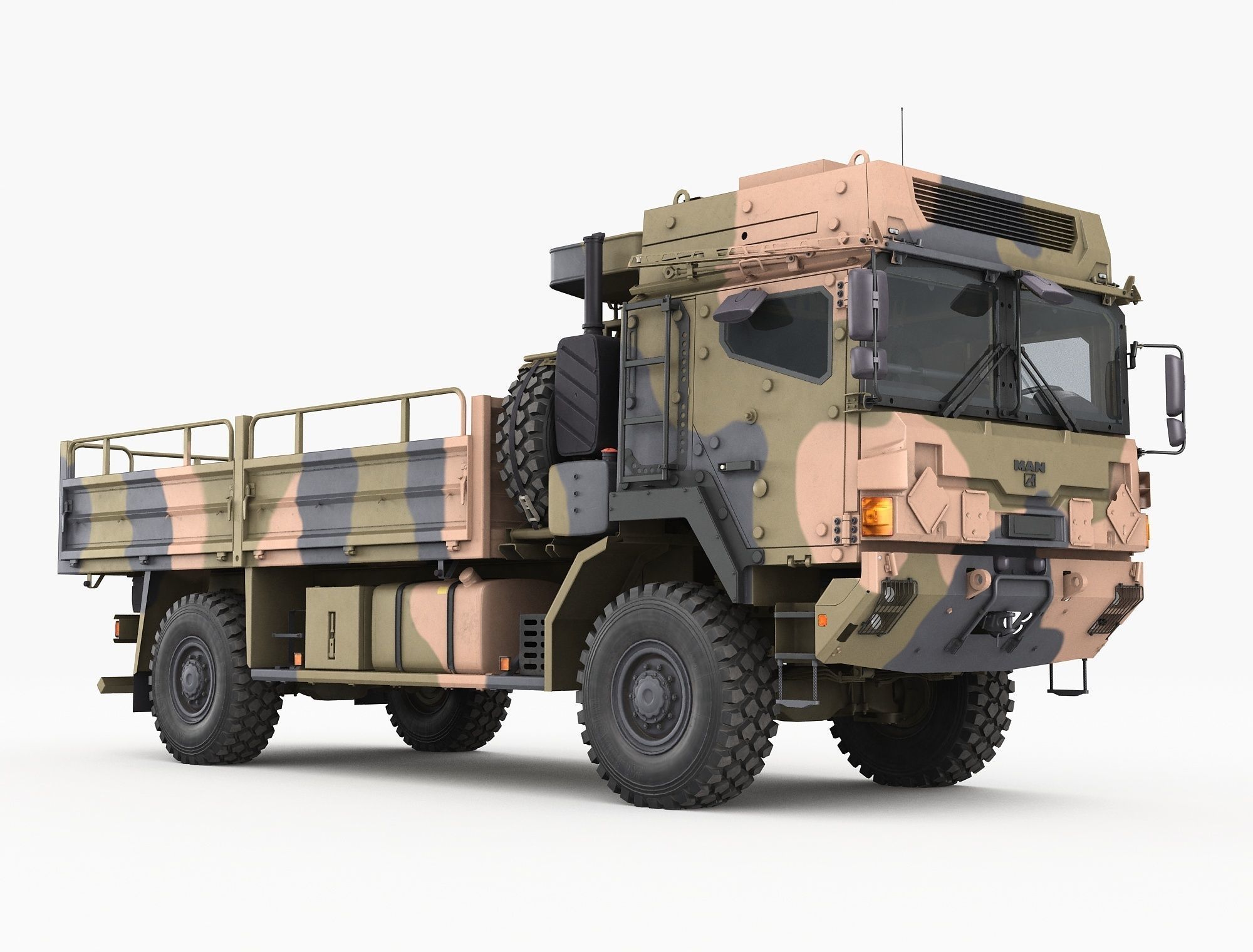 Military truck MAN HX60 Armor 3D model | CGTrader