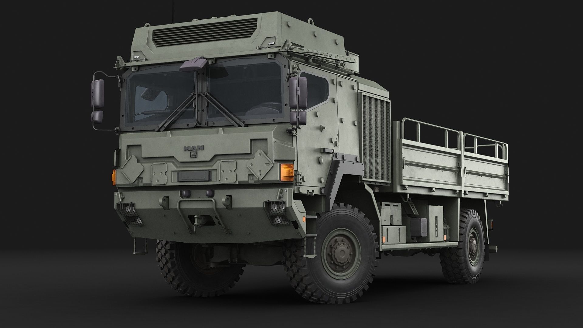 Military truck MAN HX60 Armor 3D model | CGTrader