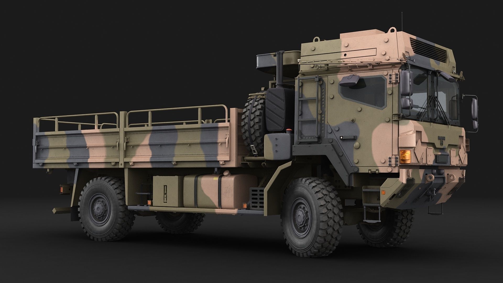 Military truck MAN HX60 Armor 3D model | CGTrader