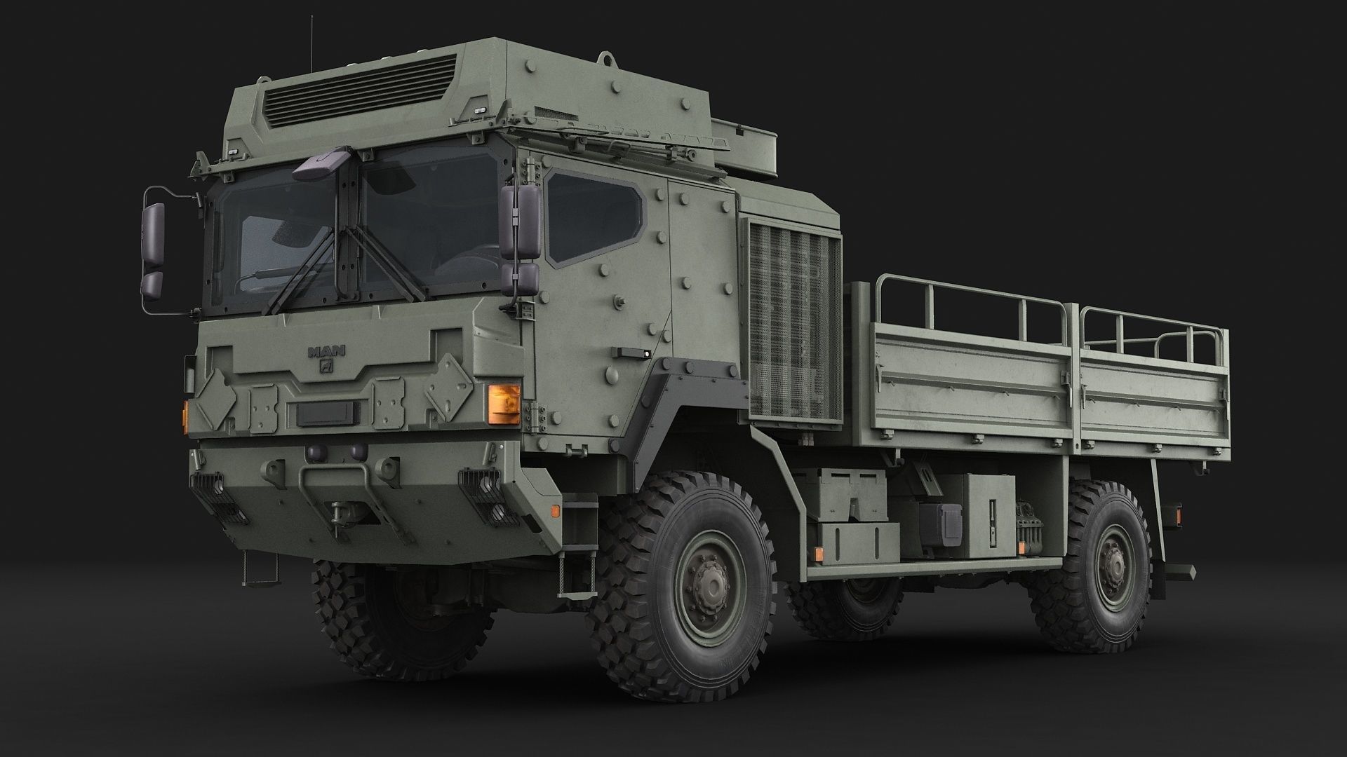 Military truck MAN HX60 Armor 3D model | CGTrader