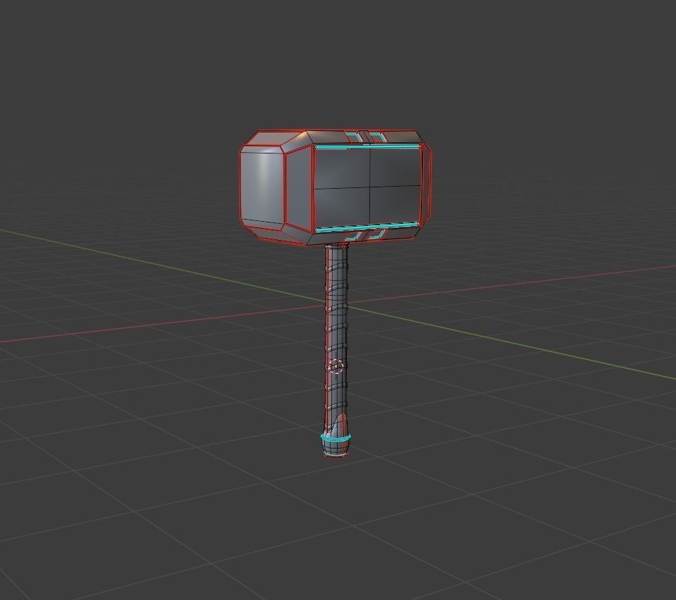 3D model Mjolnir-Thor VR / AR / low-poly | CGTrader