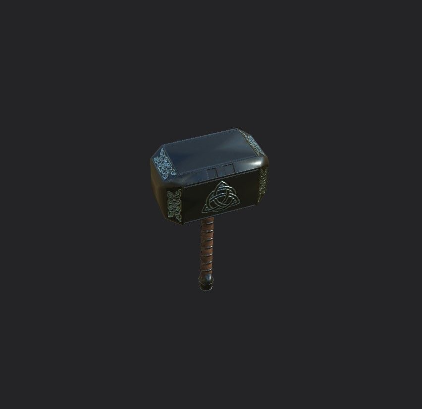 3D model Mjolnir-Thor VR / AR / low-poly | CGTrader