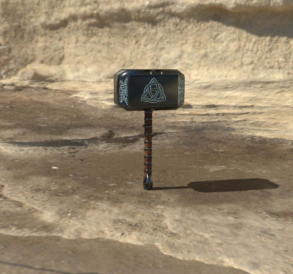 3D model Mjolnir-Thor VR / AR / low-poly | CGTrader