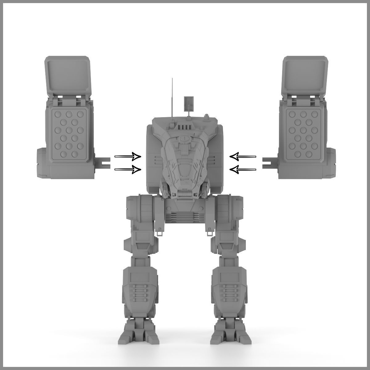 Mecha CPLT-C1 Catapult -- BattleTech MechWarrior Universe -- 3D model ...