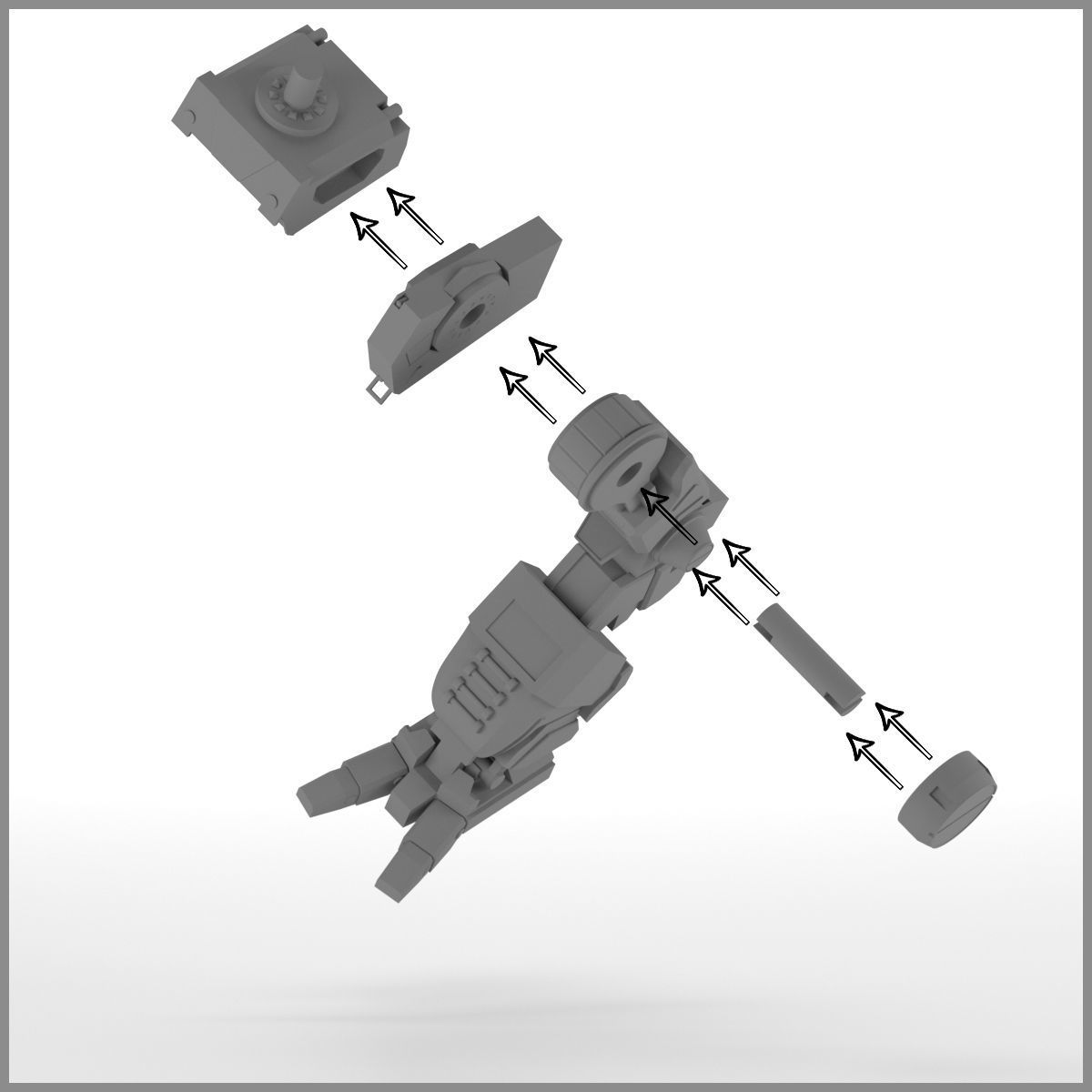 Mecha CPLT-C1 Catapult -- BattleTech MechWarrior Universe -- 3D model ...