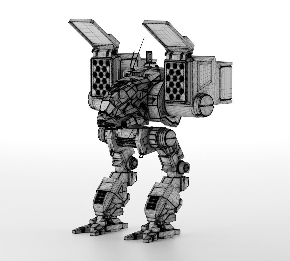 Mecha CPLT-C1 Catapult -- BattleTech MechWarrior Universe -- 3D model ...