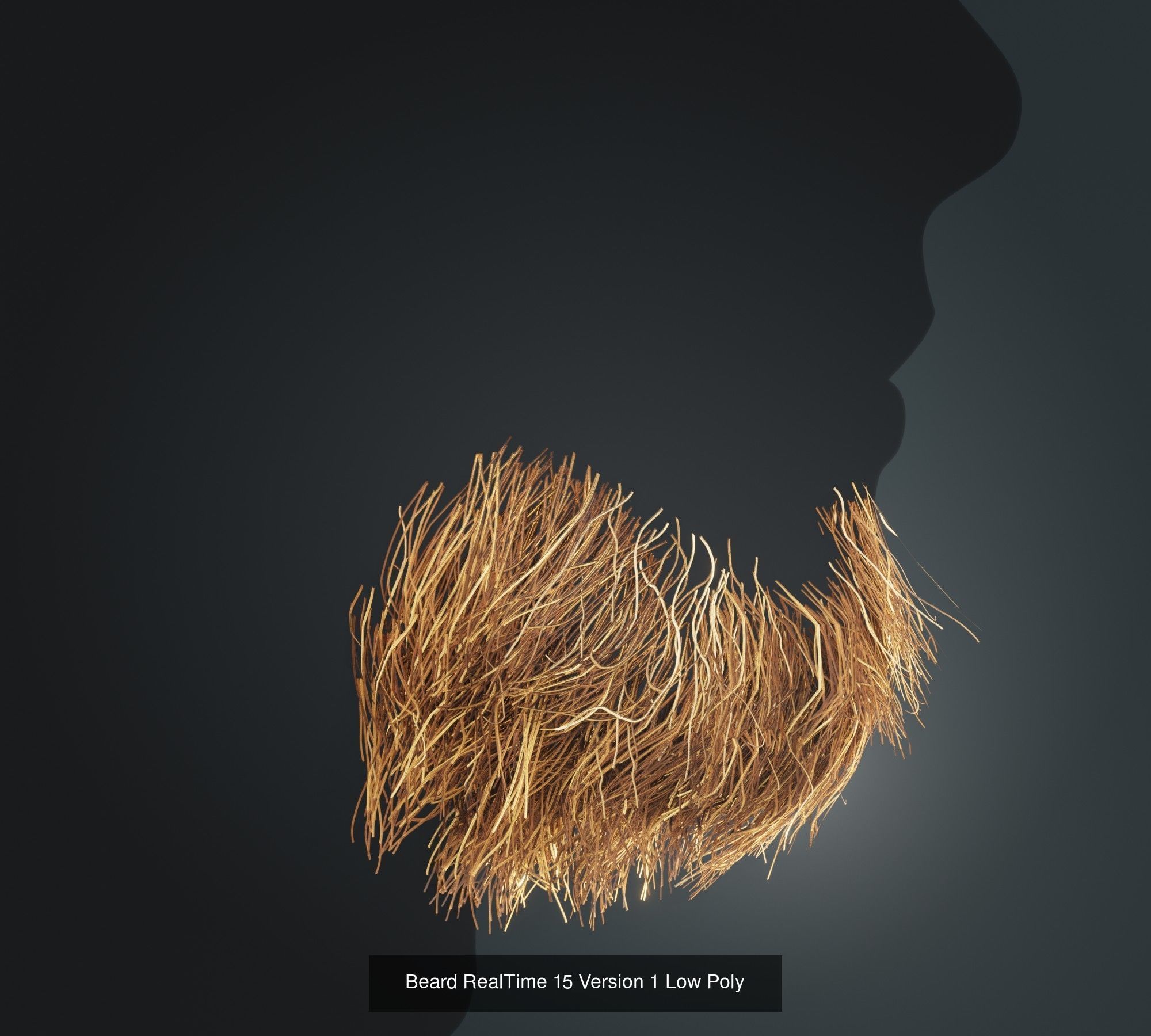 3D Model Collection Beard RealTime Pack Version 1 VR / AR / low-poly ...