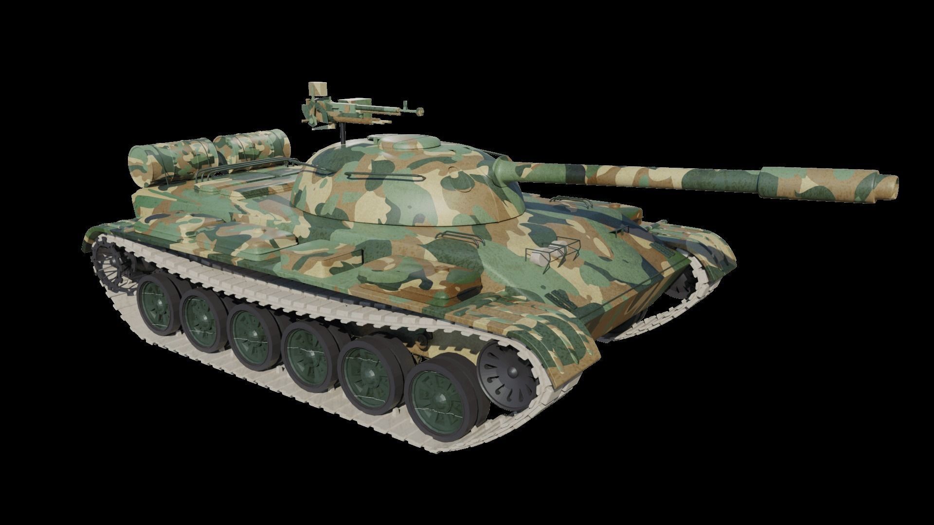 3D model T-59 Tank VR / AR / low-poly | CGTrader