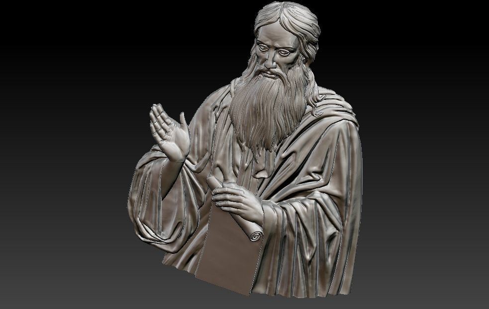 Elijah the Prophet 3D model 3D printable | CGTrader