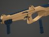 3D model Stylized Beretta MX-4 SMG Low Poly Mobile Ready VR / AR / low ...