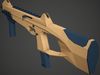 3D model Stylized Beretta MX-4 SMG Low Poly Mobile Ready VR / AR / low ...