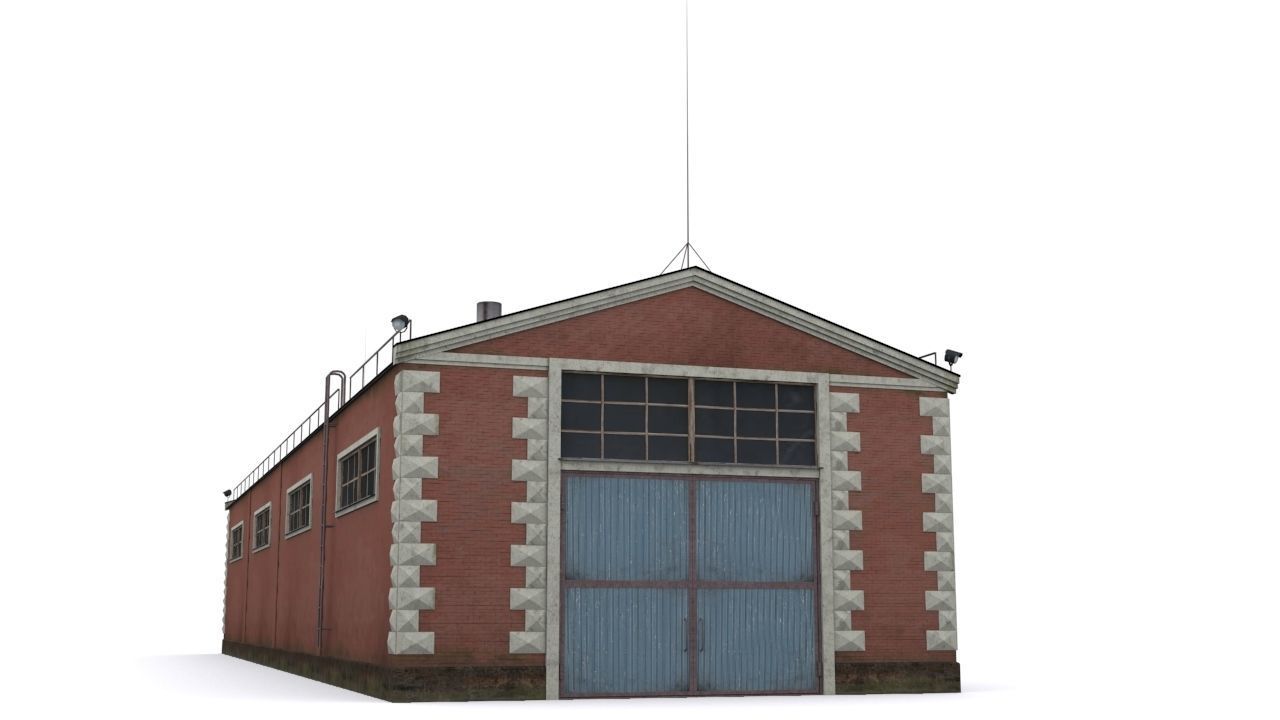 3D model old factory floor VR / AR / low-poly | CGTrader