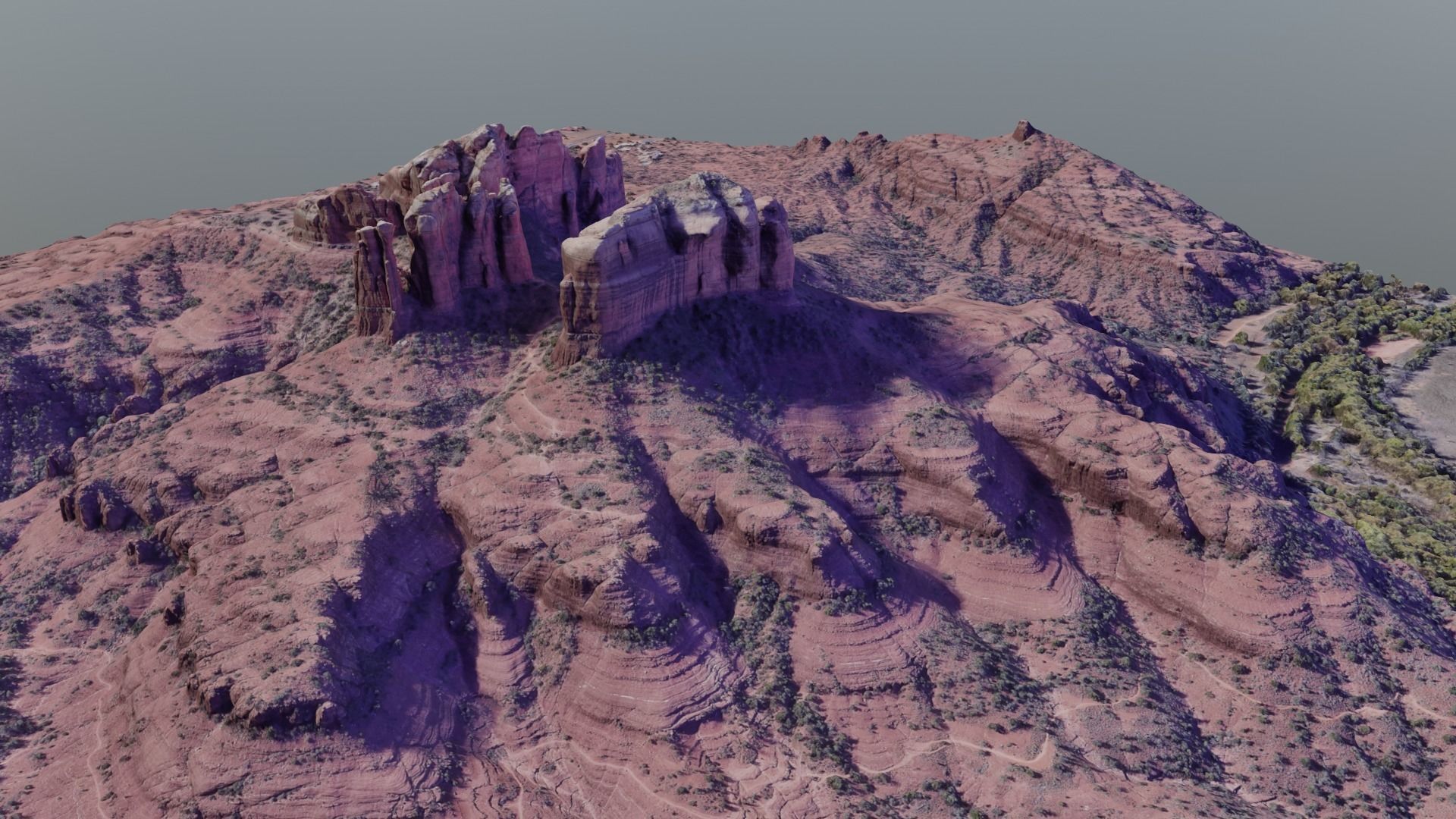 Cathedral Rock Multipurpose Terrain Model 3D model | CGTrader
