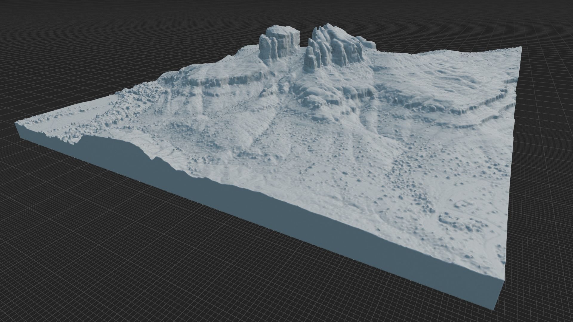 Cathedral Rock Multipurpose Terrain Model 3D model | CGTrader