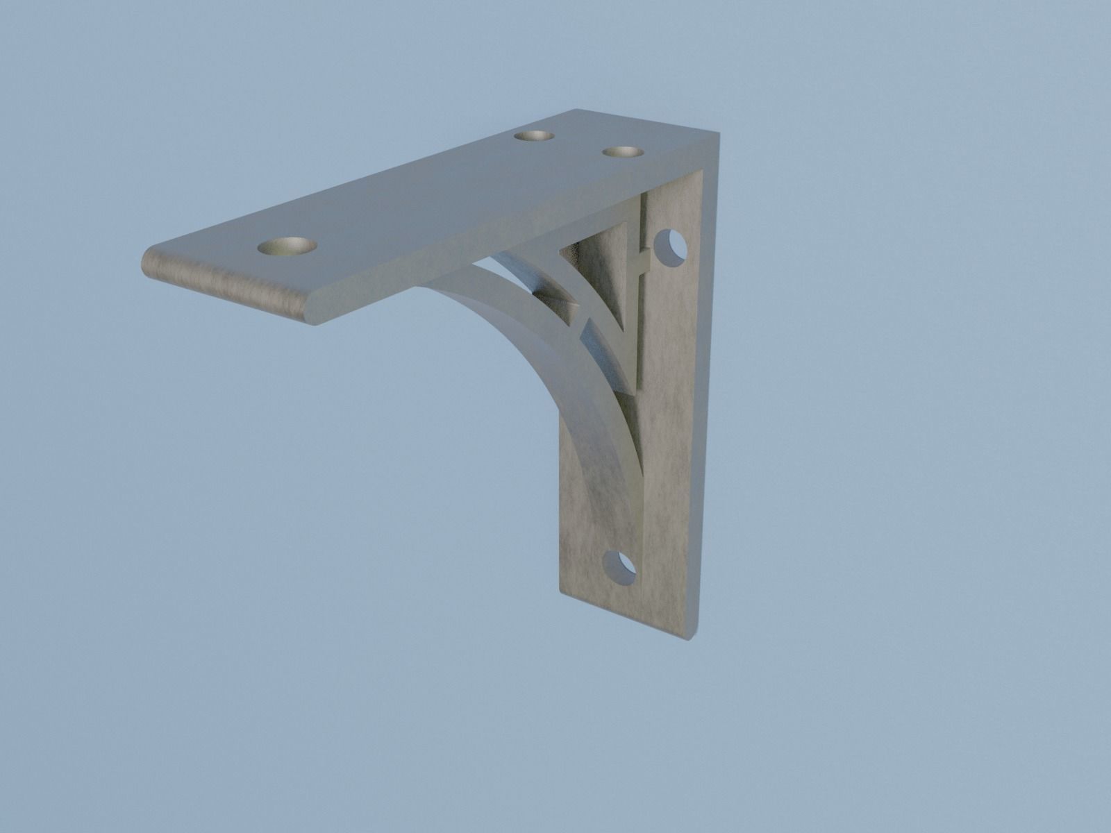 Shelf Bracket 3 3D model 3D printable | CGTrader