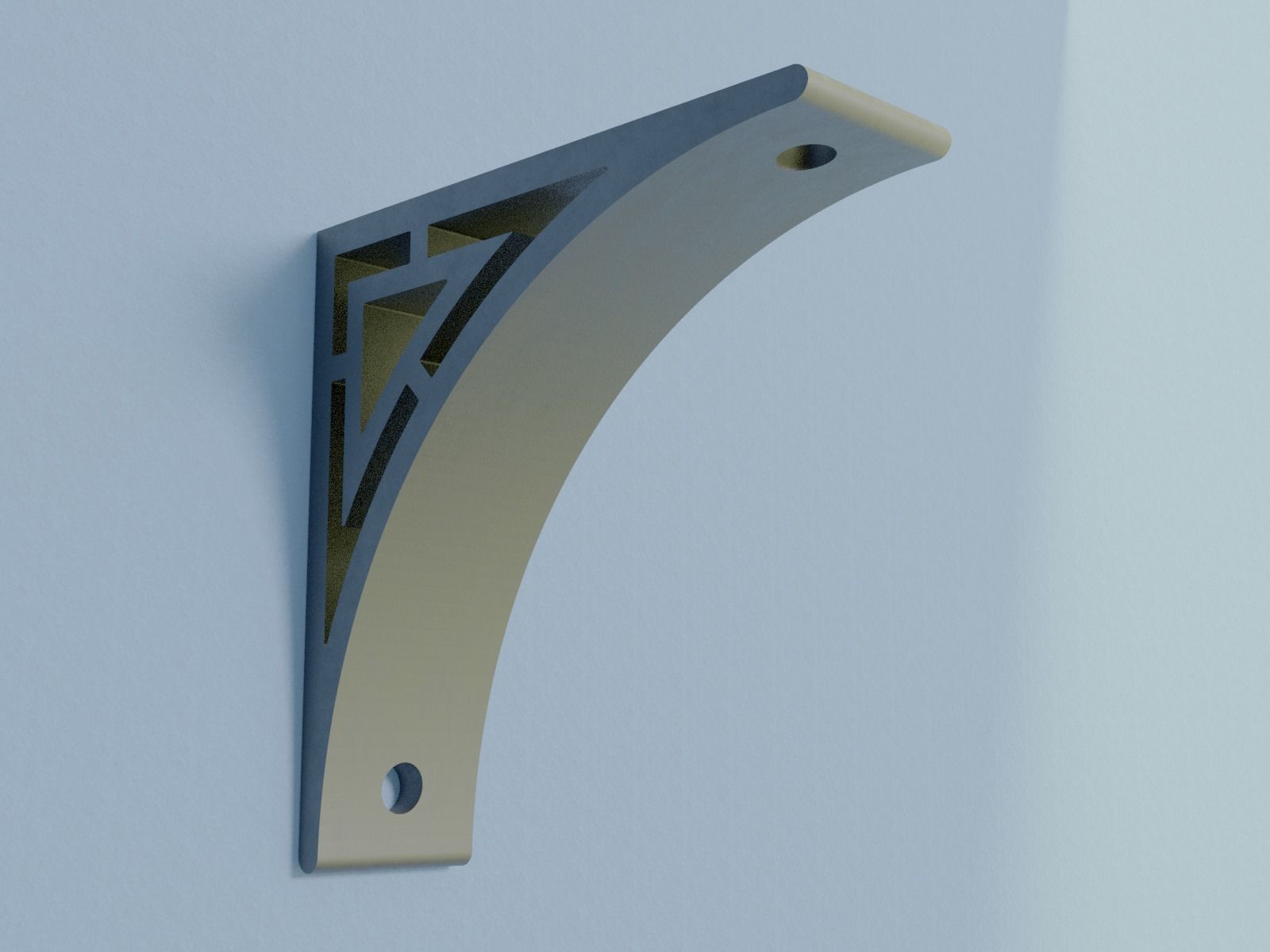 Shelf Bracket 3 3D model 3D printable | CGTrader