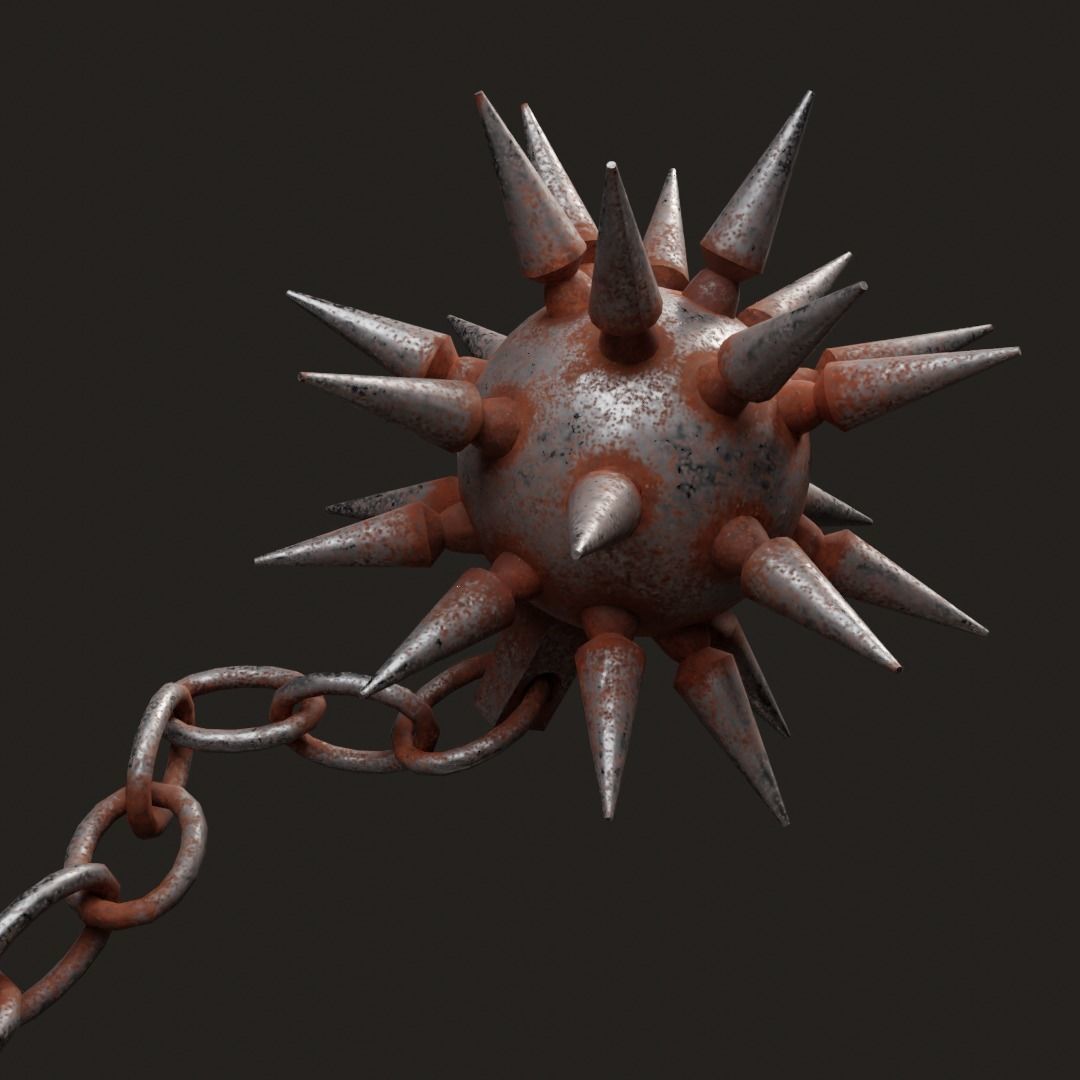 3D model Rusty Mace VR / AR / low-poly | CGTrader