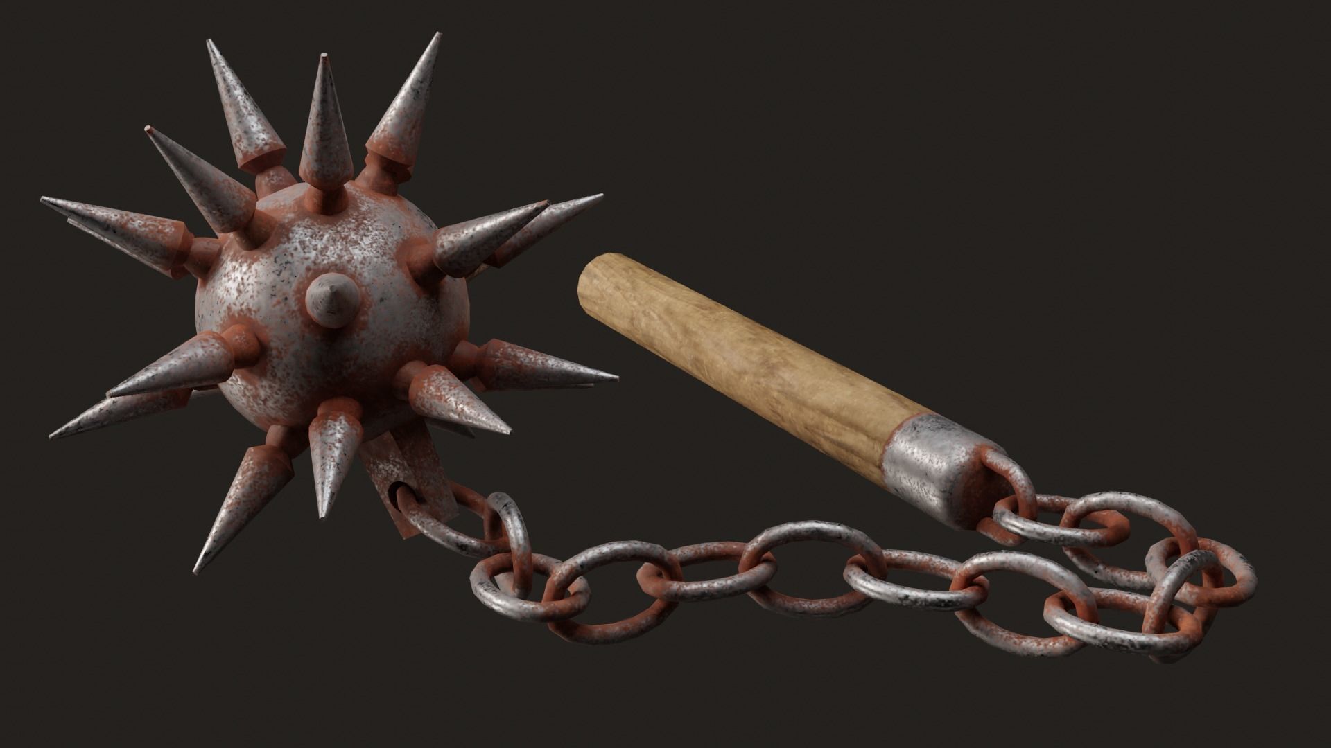 3D model Rusty Mace VR / AR / low-poly | CGTrader
