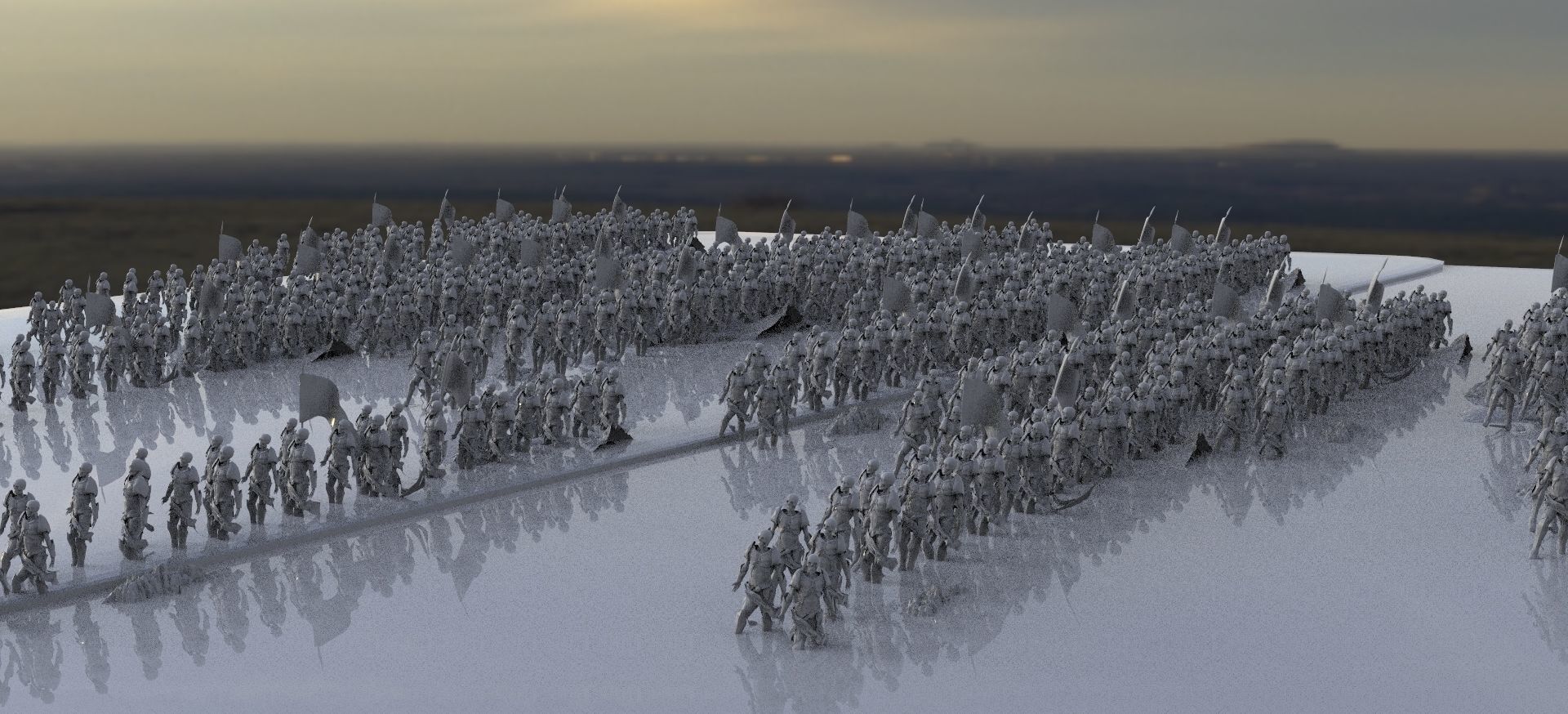 Huge army Marching 3d model 3D model | CGTrader