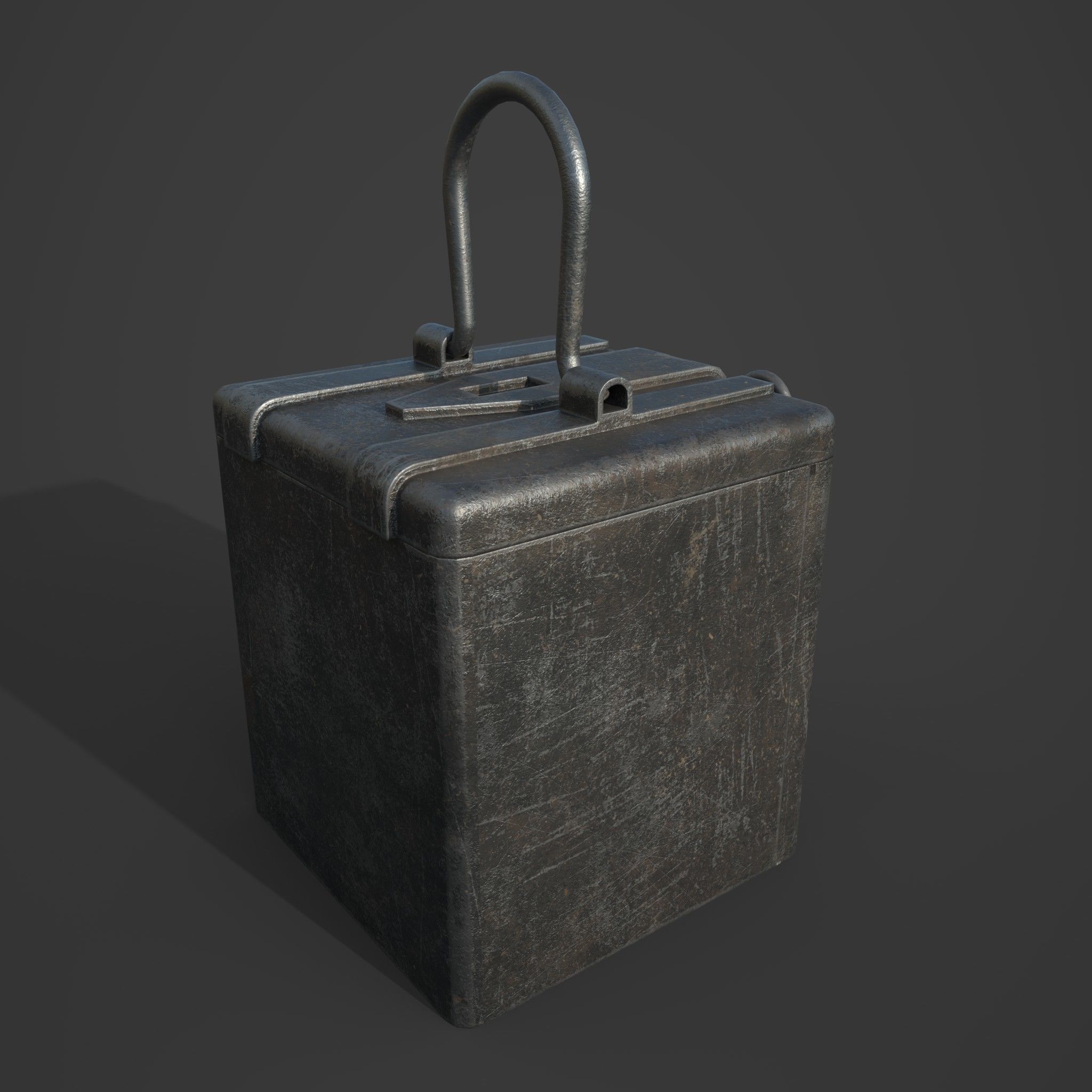 3D model Metal alms box VR / AR / low-poly | CGTrader