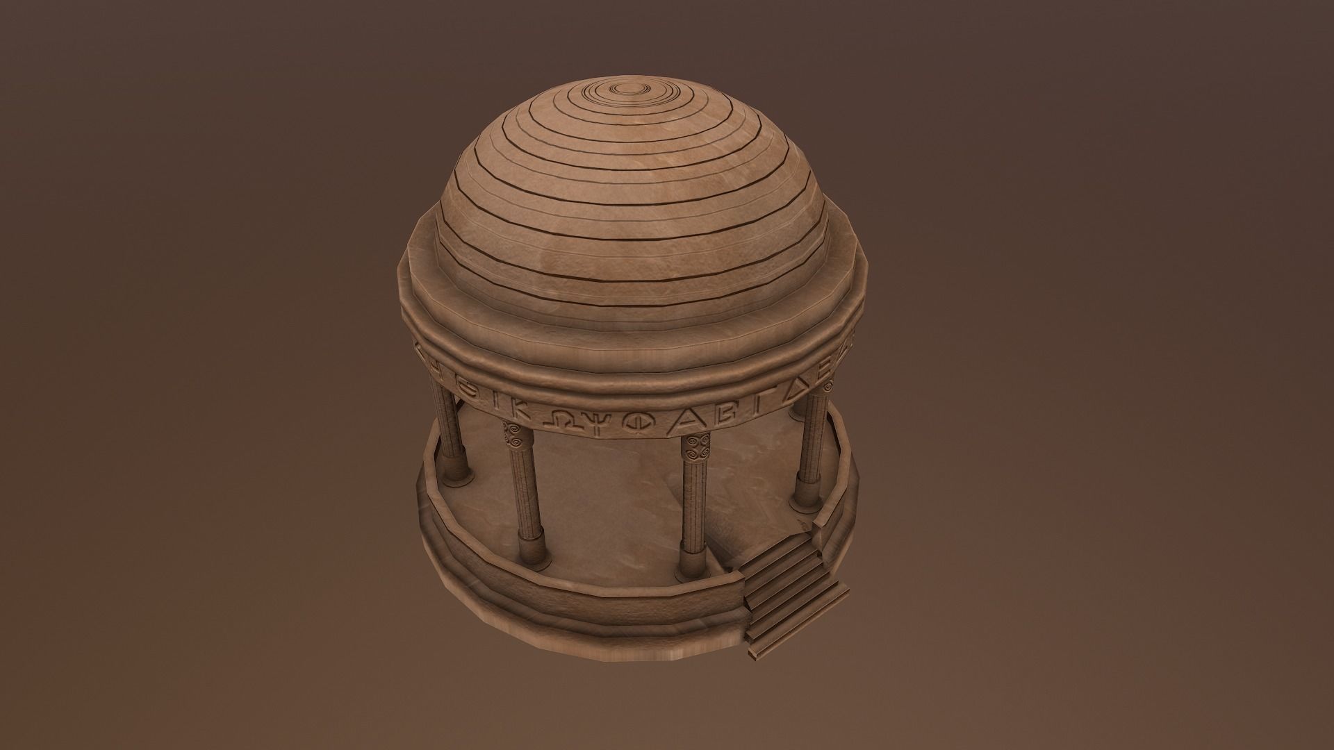 3D model Greek Dome VR / AR / low-poly | CGTrader