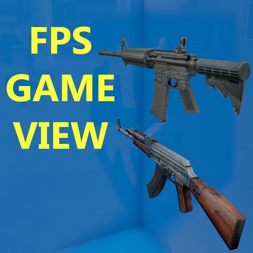 SEMI REALISTIC GUN PACK free VR / AR / low-poly 3D model | CGTrader