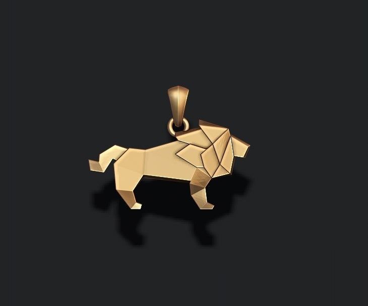 low poly ship camel lion parrot bat dove bull pendants pack 3D model 3D ...