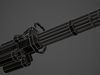 3D model Stylized Minigun Low Poly Mobile Ready VR / AR / low-poly ...