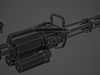 3D model Stylized Minigun Low Poly Mobile Ready VR / AR / low-poly ...