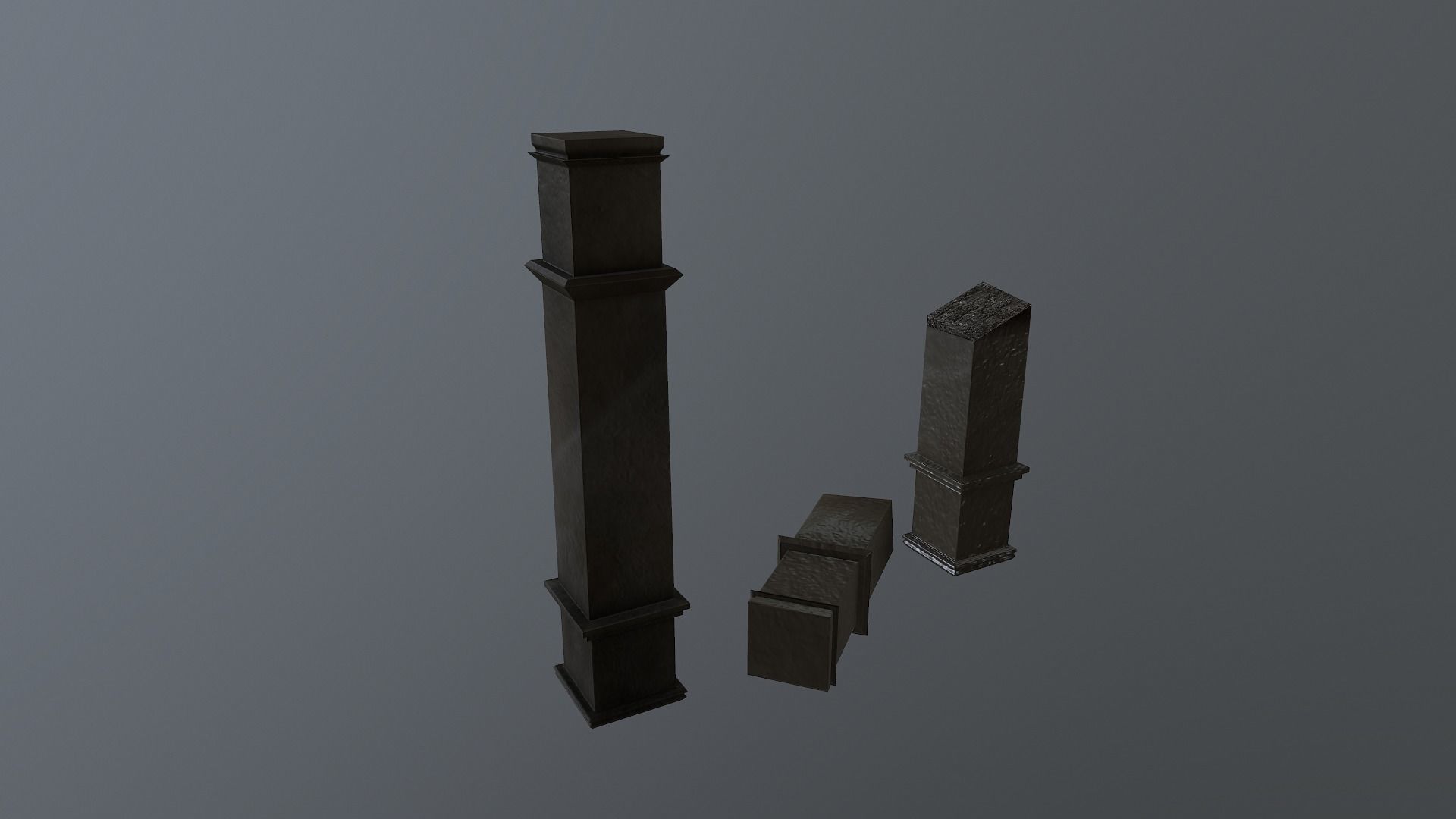 Low Poly Square Column free VR / AR / low-poly 3D model | CGTrader
