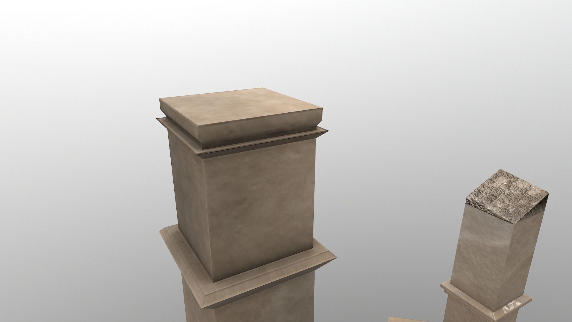 Low Poly Square Column free VR / AR / low-poly 3D model | CGTrader