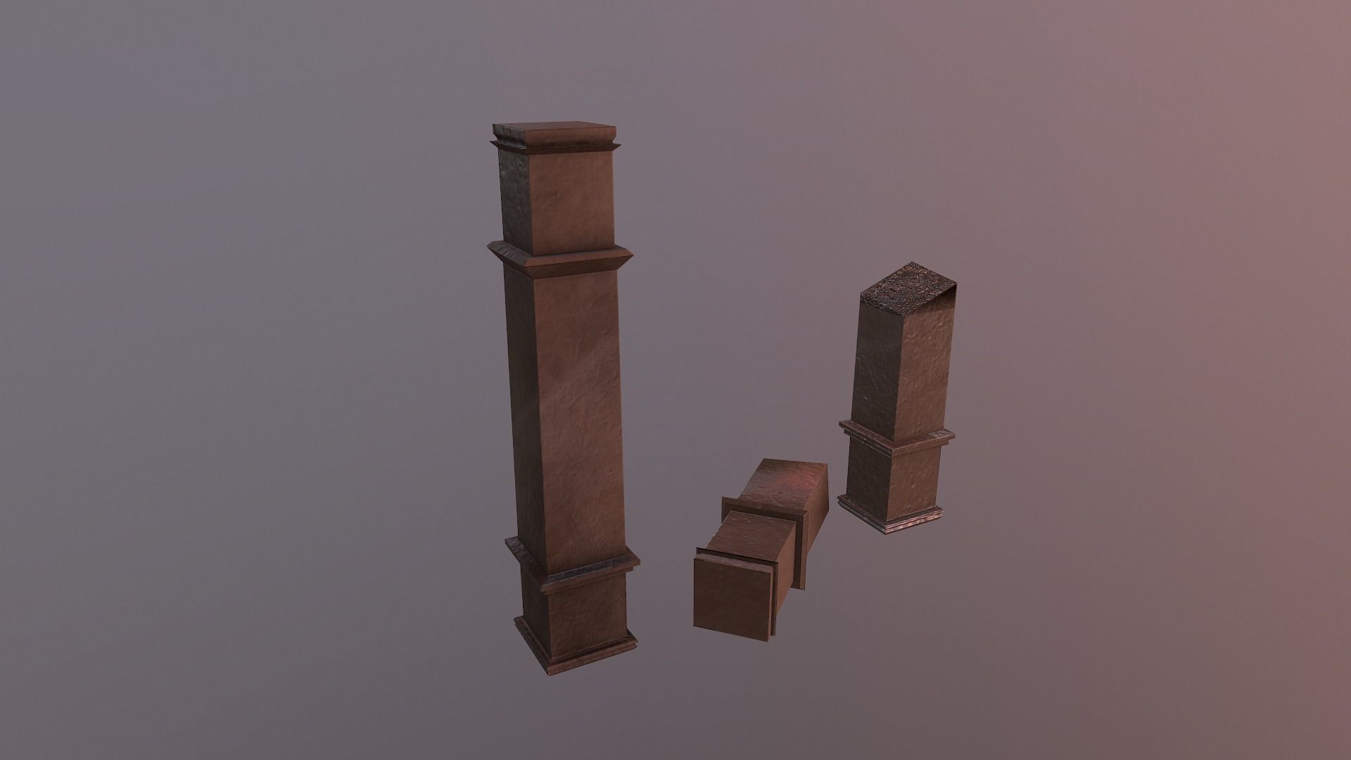 Low Poly Square Column free VR / AR / low-poly 3D model | CGTrader