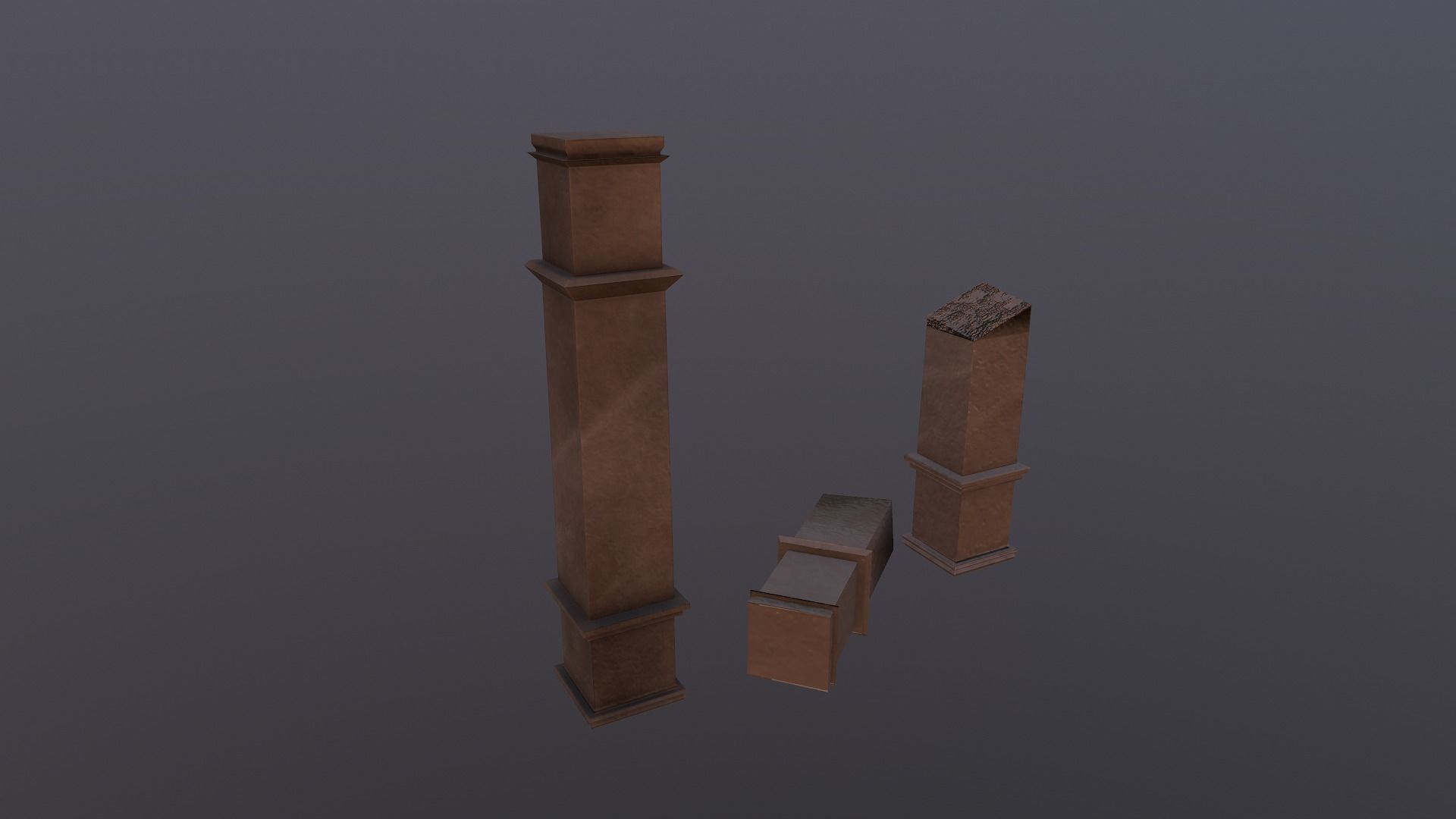 Low Poly Square Column free VR / AR / low-poly 3D model | CGTrader
