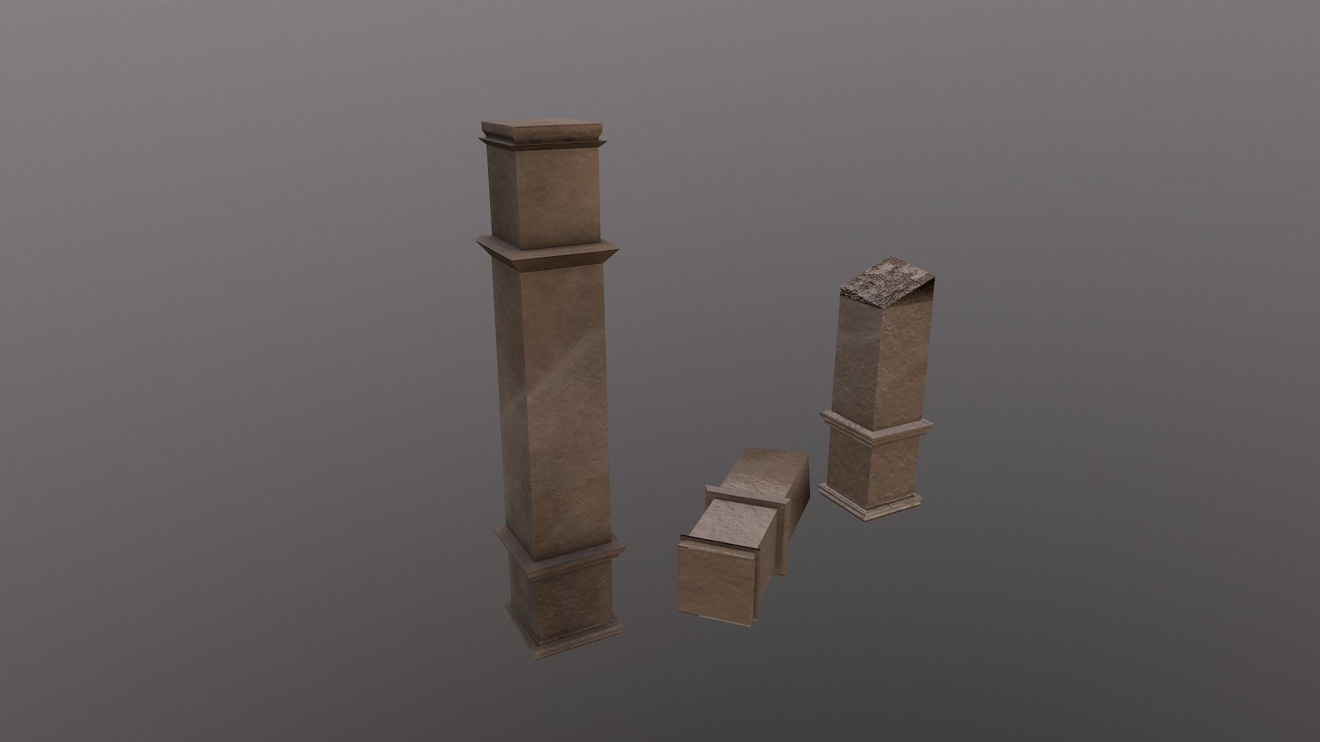 Low Poly Square Column free VR / AR / low-poly 3D model | CGTrader