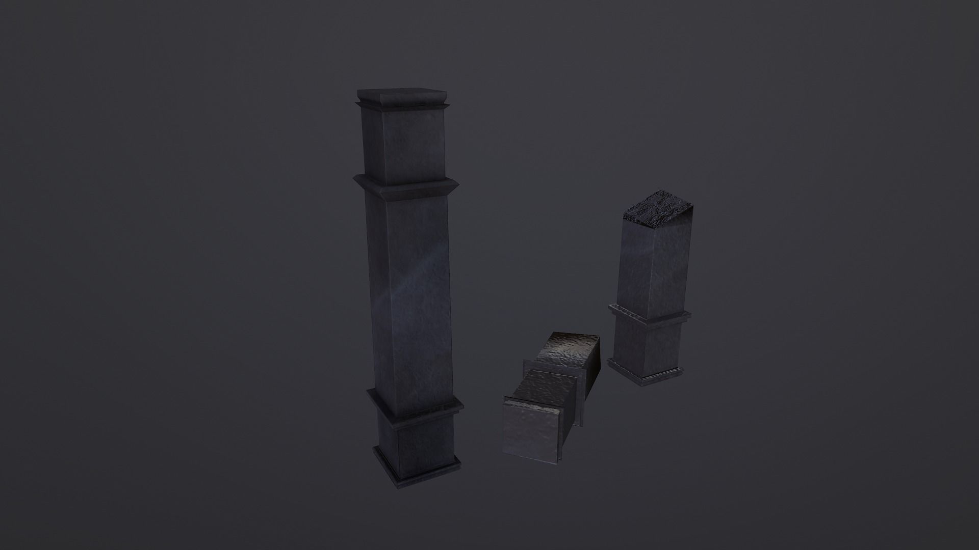 Low Poly Square Column free VR / AR / low-poly 3D model | CGTrader