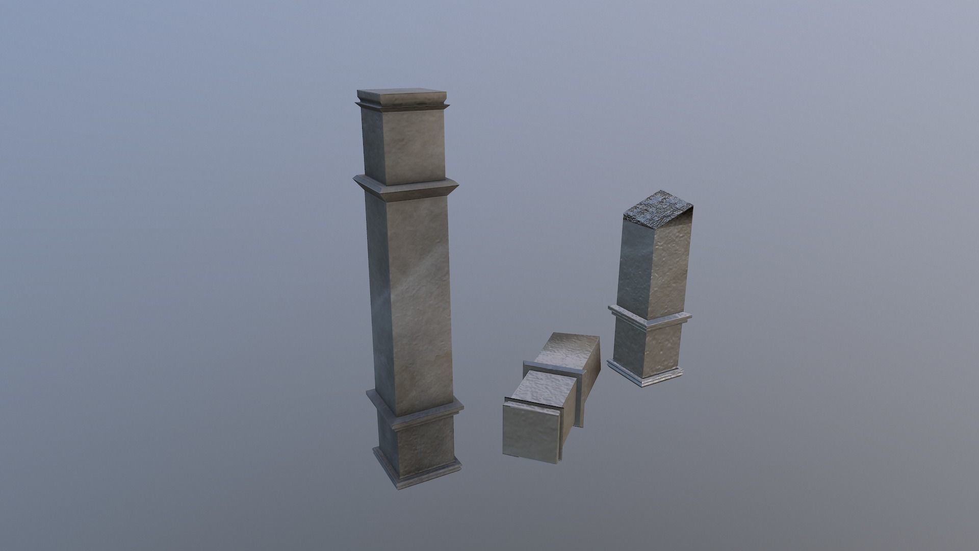 Low Poly Square Column free VR / AR / low-poly 3D model | CGTrader