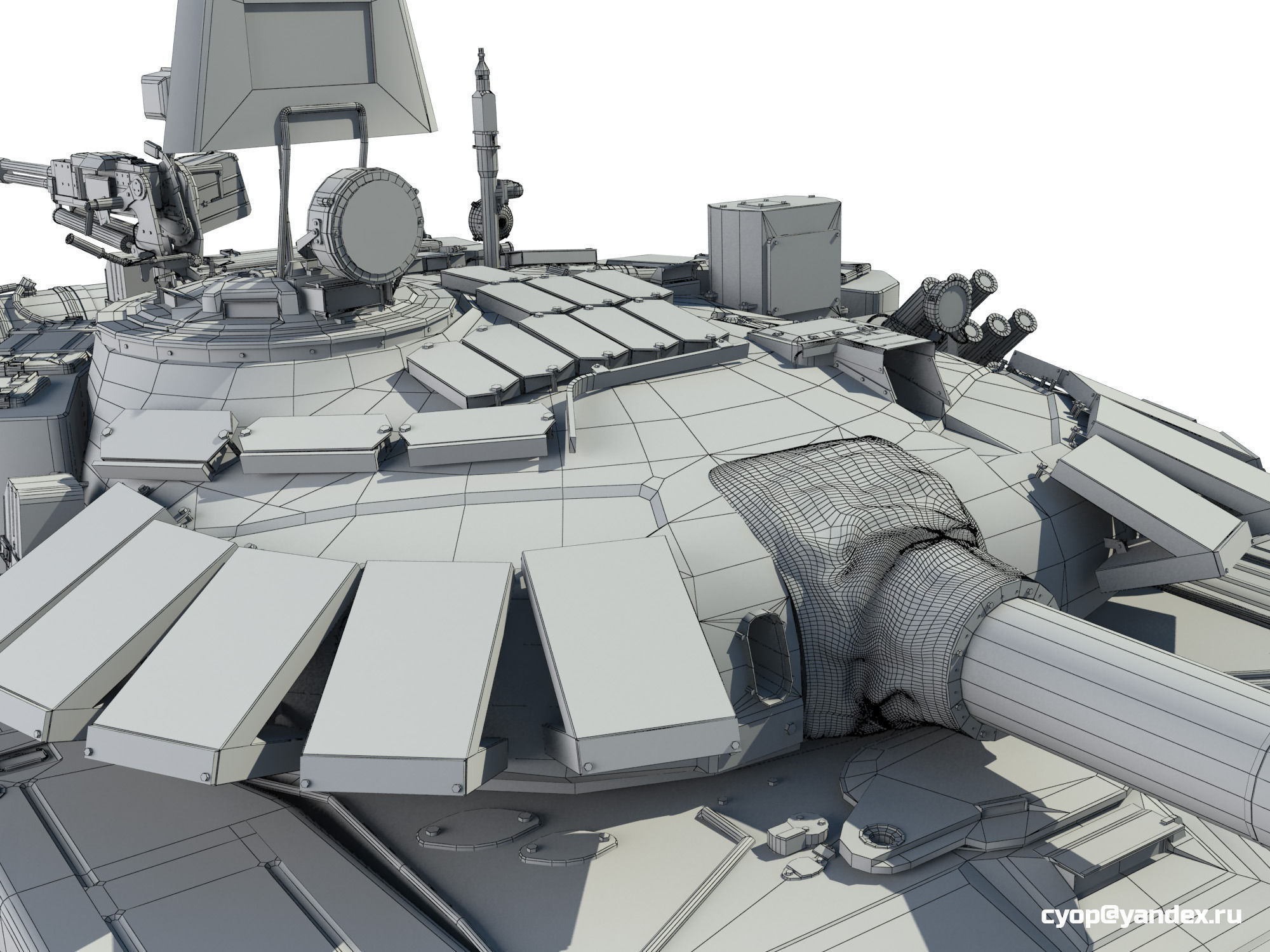 T-72B3 Modern russian main battle tank 4 in 1 3D model | CGTrader