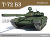 T-72B3 Modern russian main battle tank 4 in 1 3D model | CGTrader