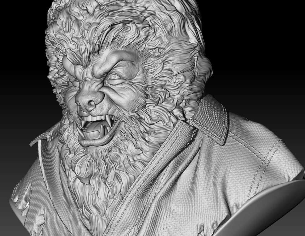 WOLFMAN bust 3D printable figure 3D model 3D printable | CGTrader