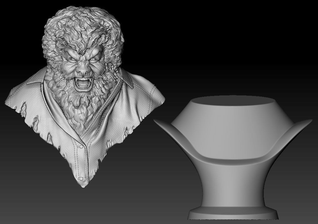 WOLFMAN bust 3D printable figure 3D model 3D printable | CGTrader
