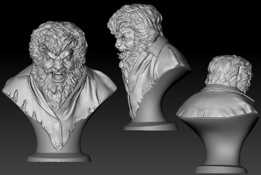 WOLFMAN bust 3D printable figure 3D model 3D printable | CGTrader