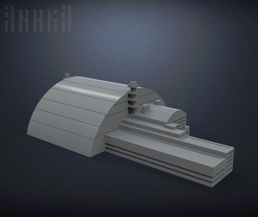 Sarcophagus of power unit of the Chernobyl nuclear power plant 3D model ...