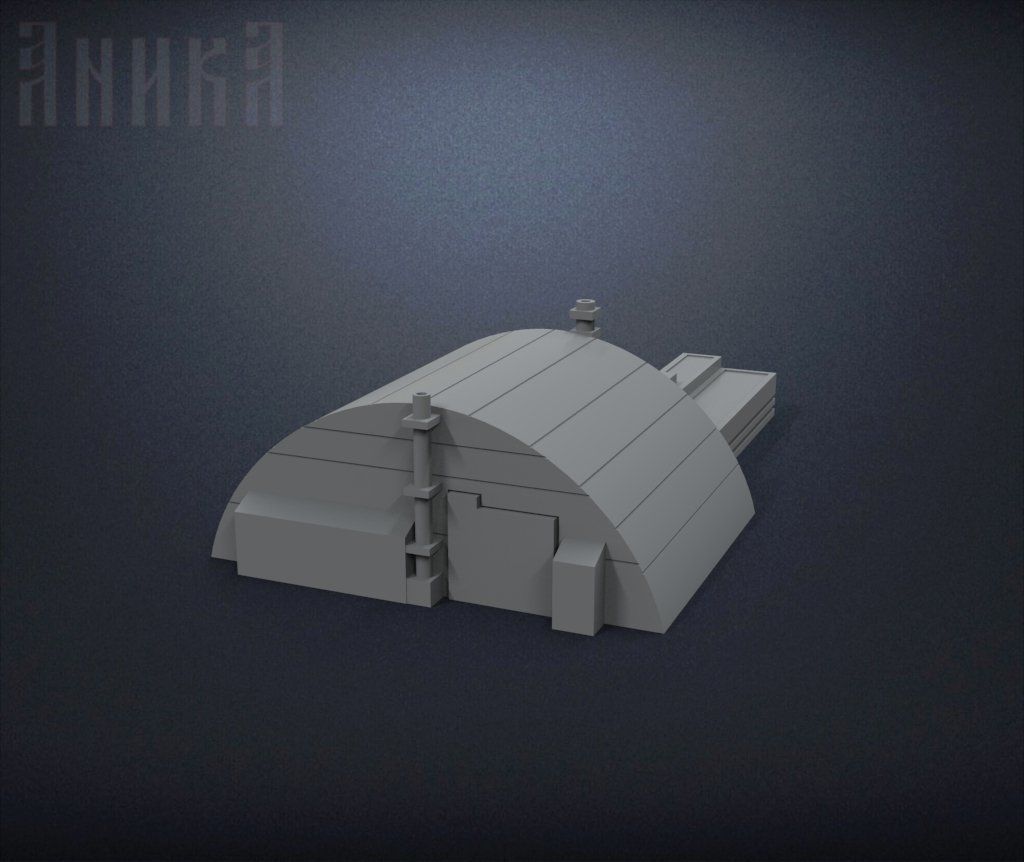 Sarcophagus of power unit of the Chernobyl nuclear power plant 3D model ...