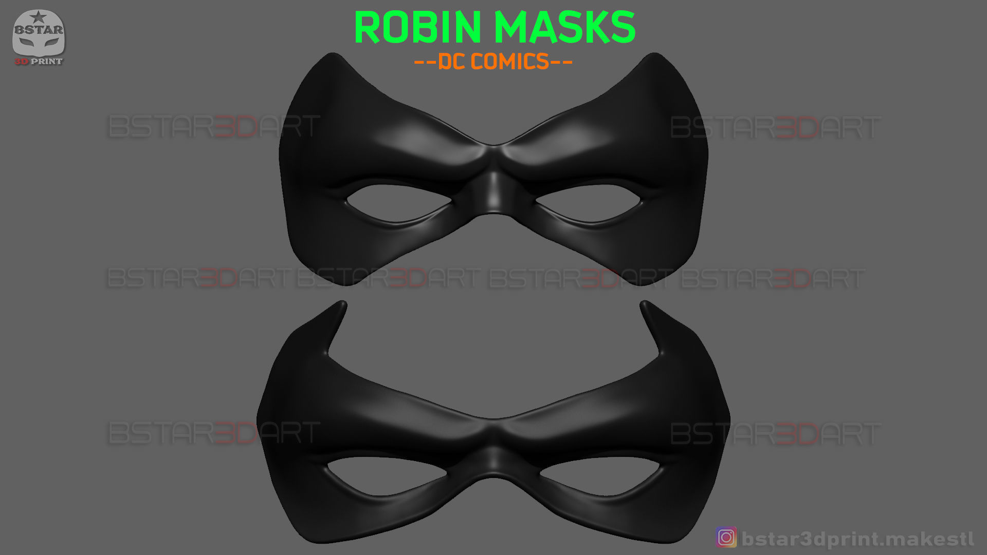 Robin Eyes Masks 3D Model Collection 3D printable | CGTrader