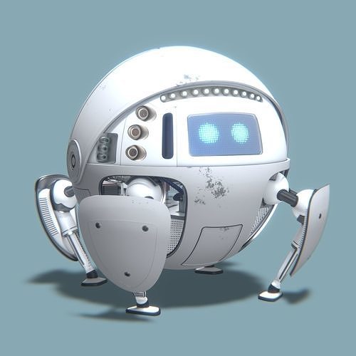 RoboBall 3D model rigged | CGTrader