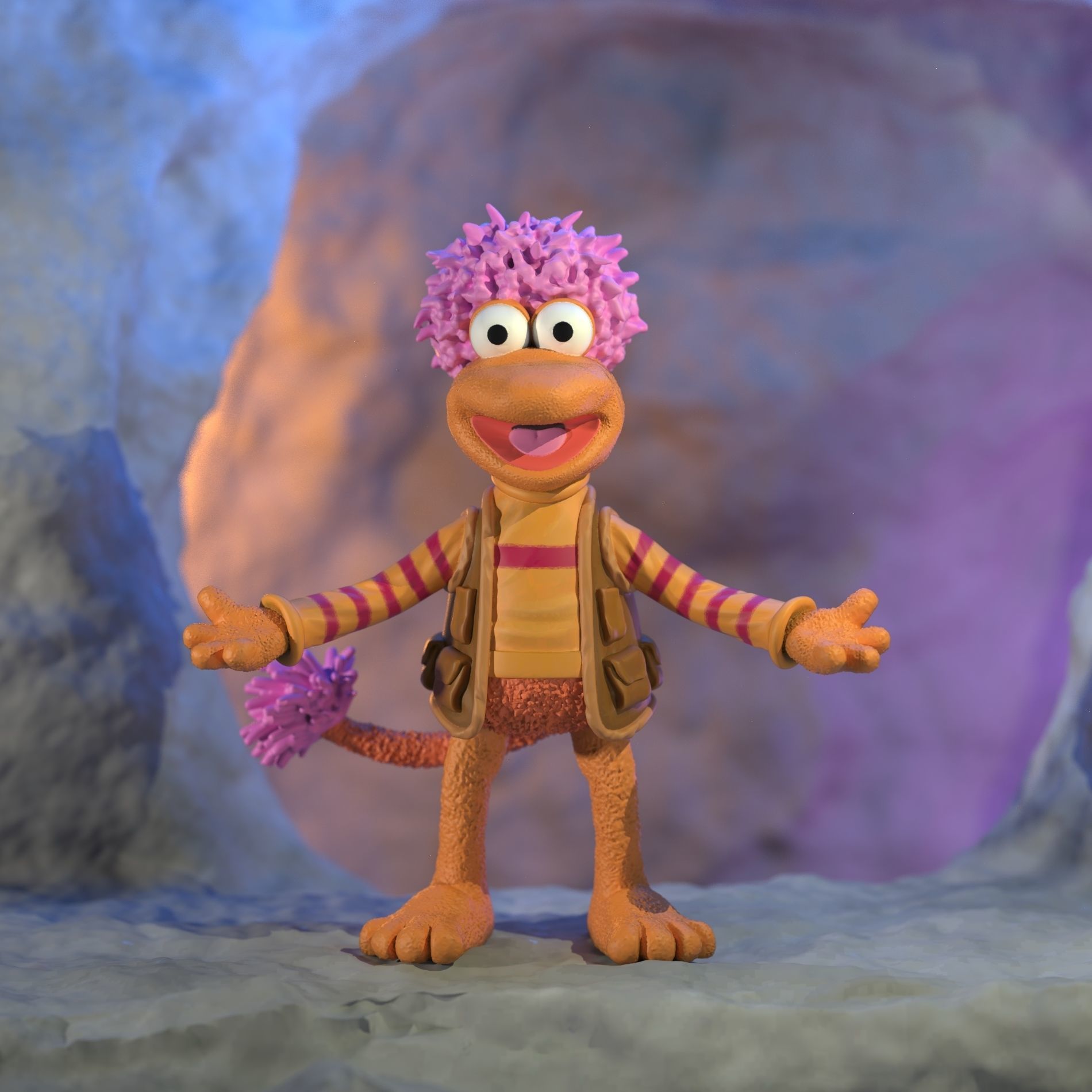 Fraggle Rock Gobo colored 3D model 3D printable | CGTrader